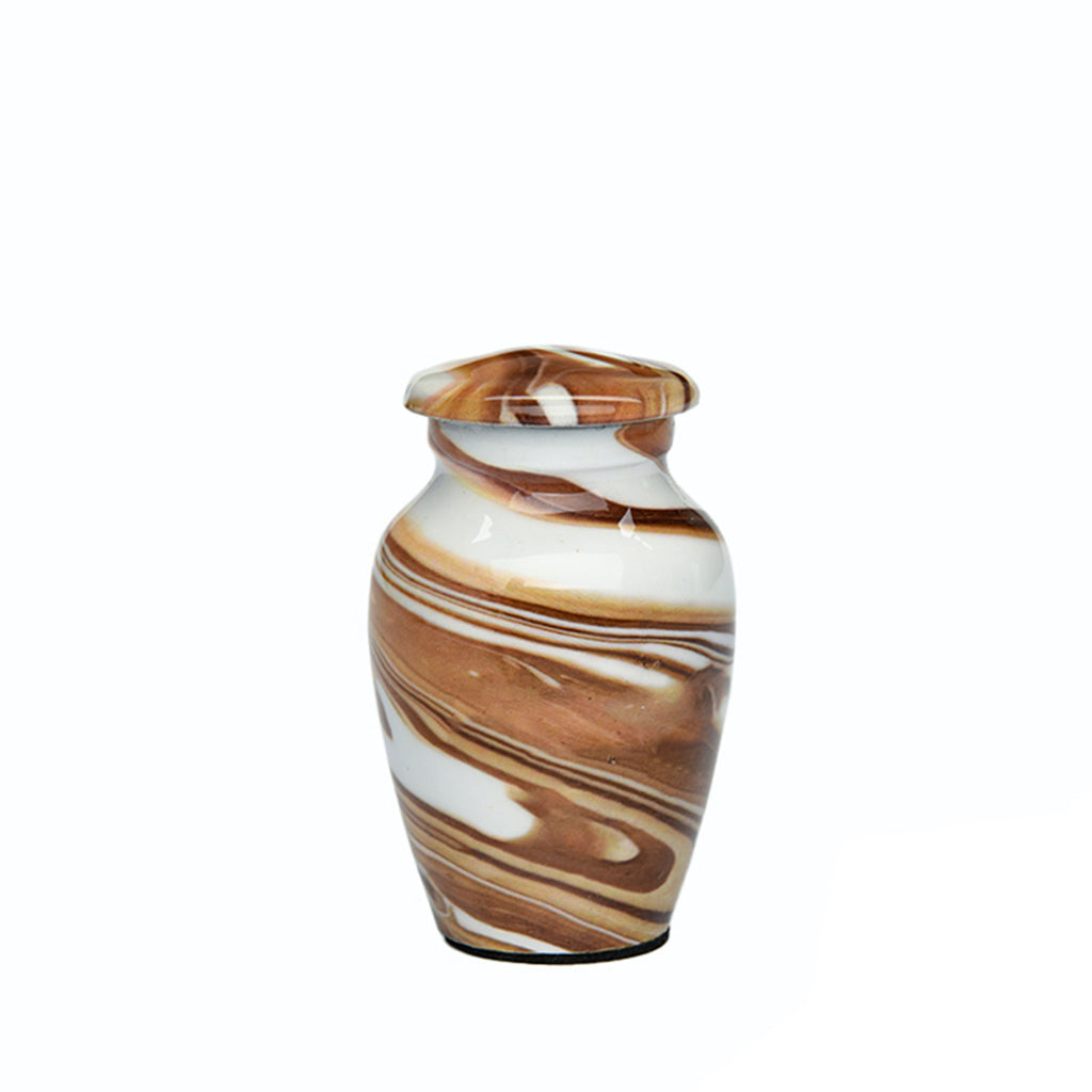 Keepsake Cafe au Lait Swirl Alloy Urn | Bogati Urn Company