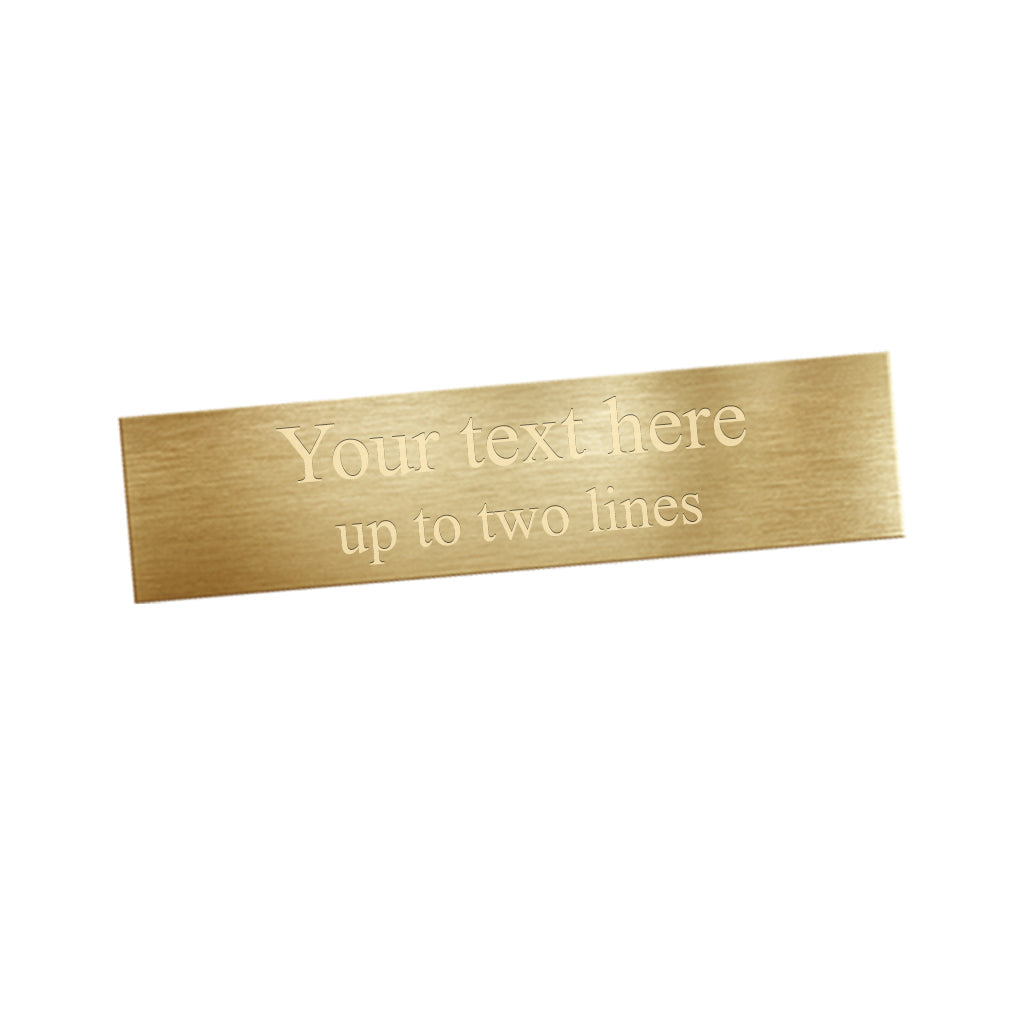 Engraved Brass Plate - 1" x 3" | Bogati Urn Company