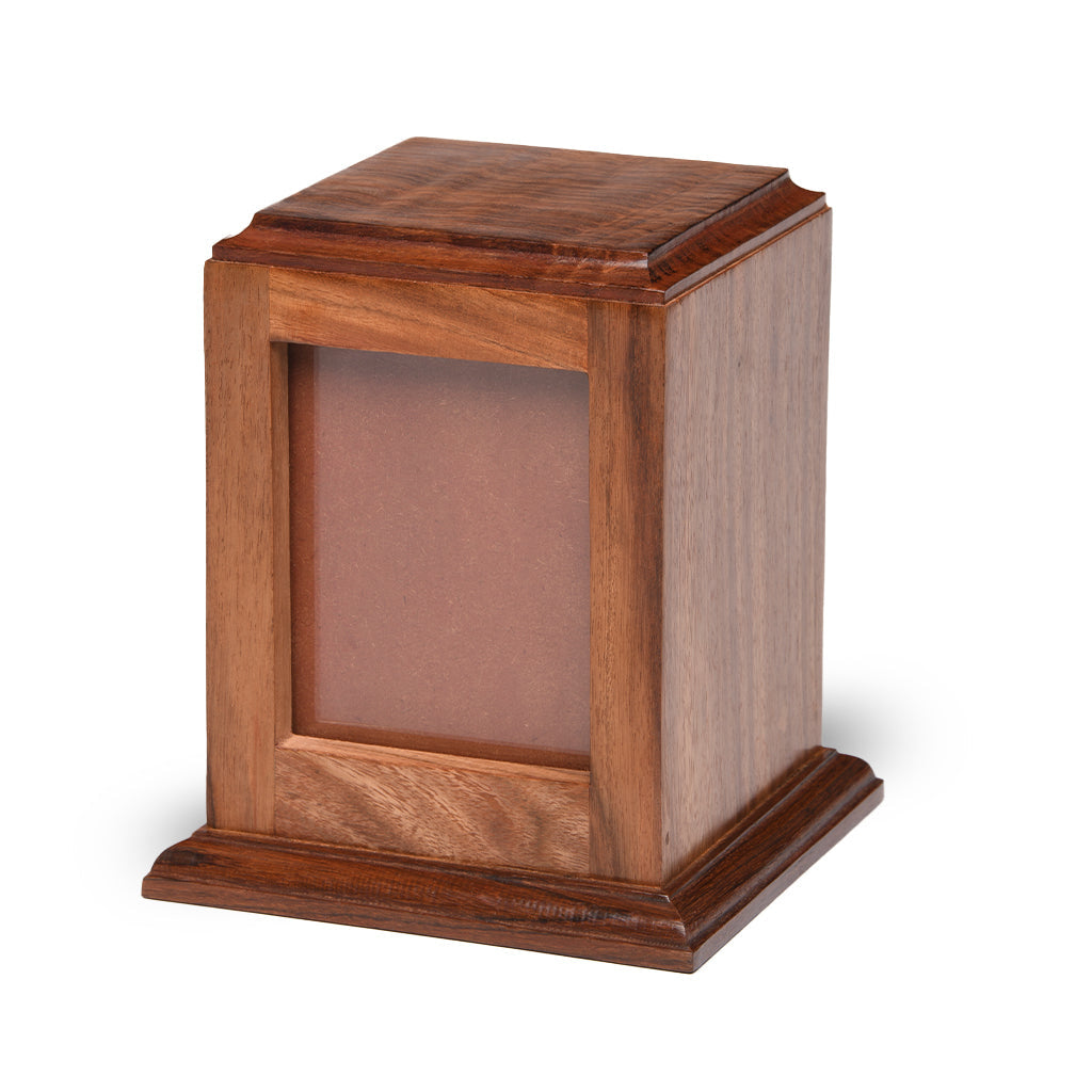 LARGE - Rosewood -518- Vertical Photo Frame Urn | Bogati Urn Company