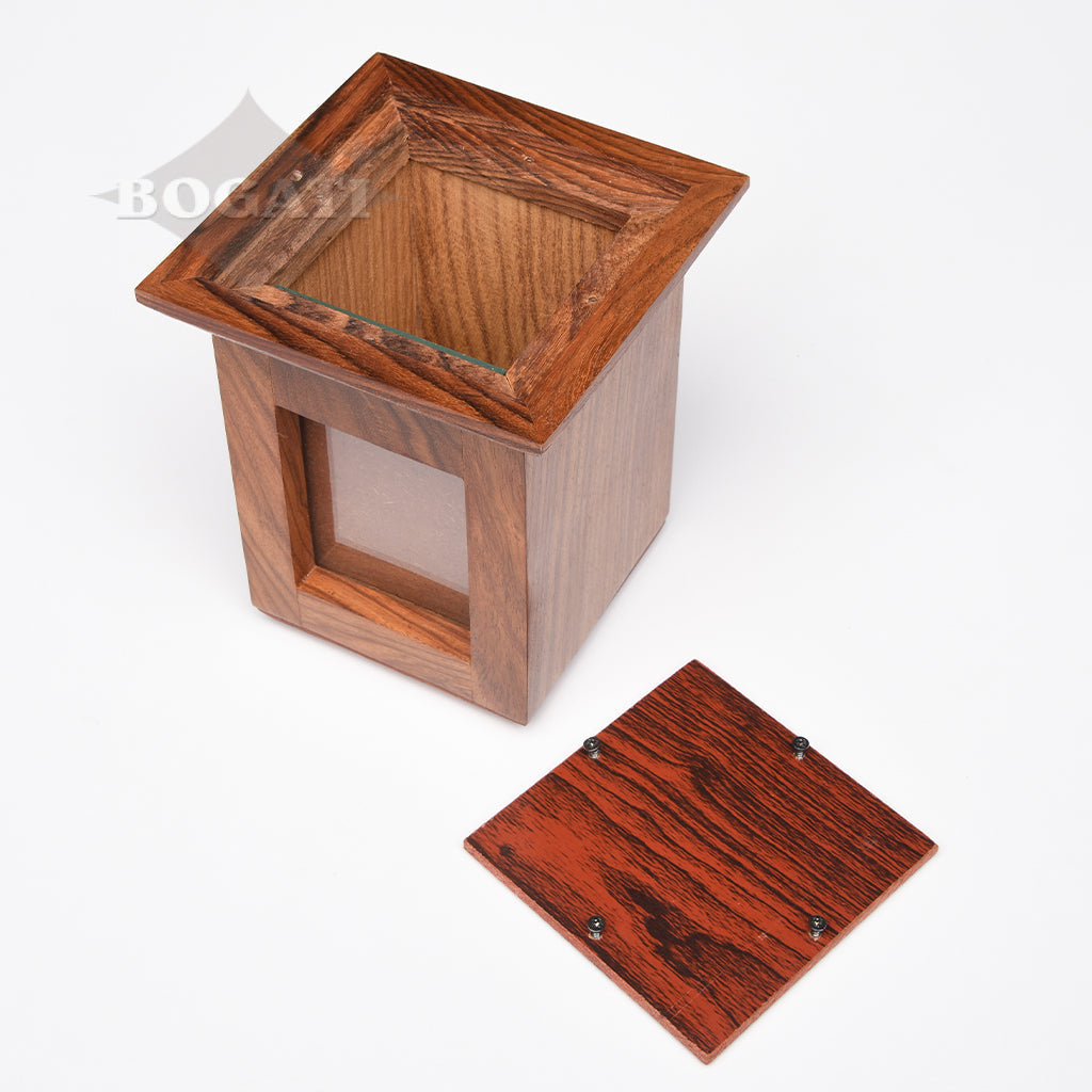 SMALL - Rosewood -518- Vertical Photo Frame Urn | Bogati Urn Company