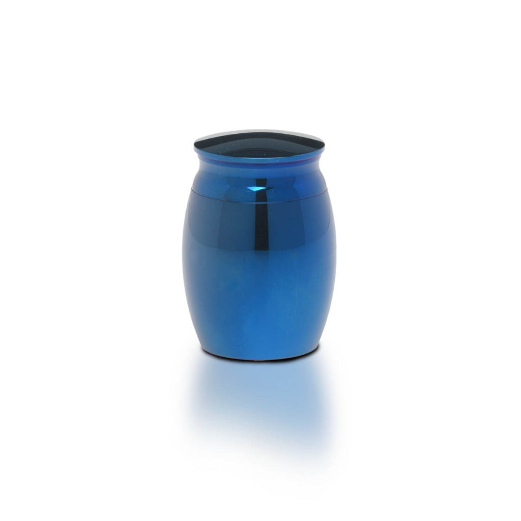 Mini Urn - Metallic Blue - 03 | Bogati Urn Company