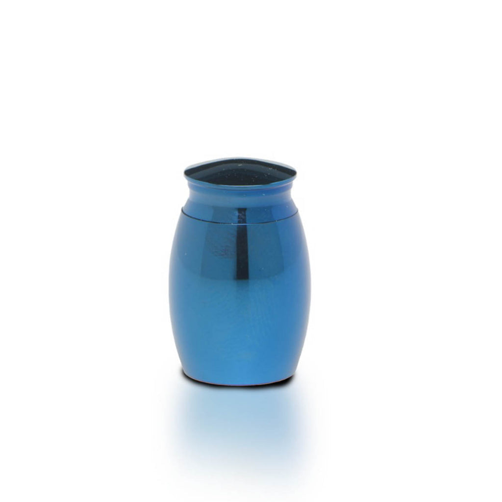 Mini Urn - Metallic Blue - 02 | Bogati Urn Company
