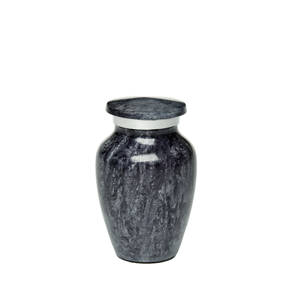 Keepsake Black Stone Alloy Urn | Bogati Urn Company