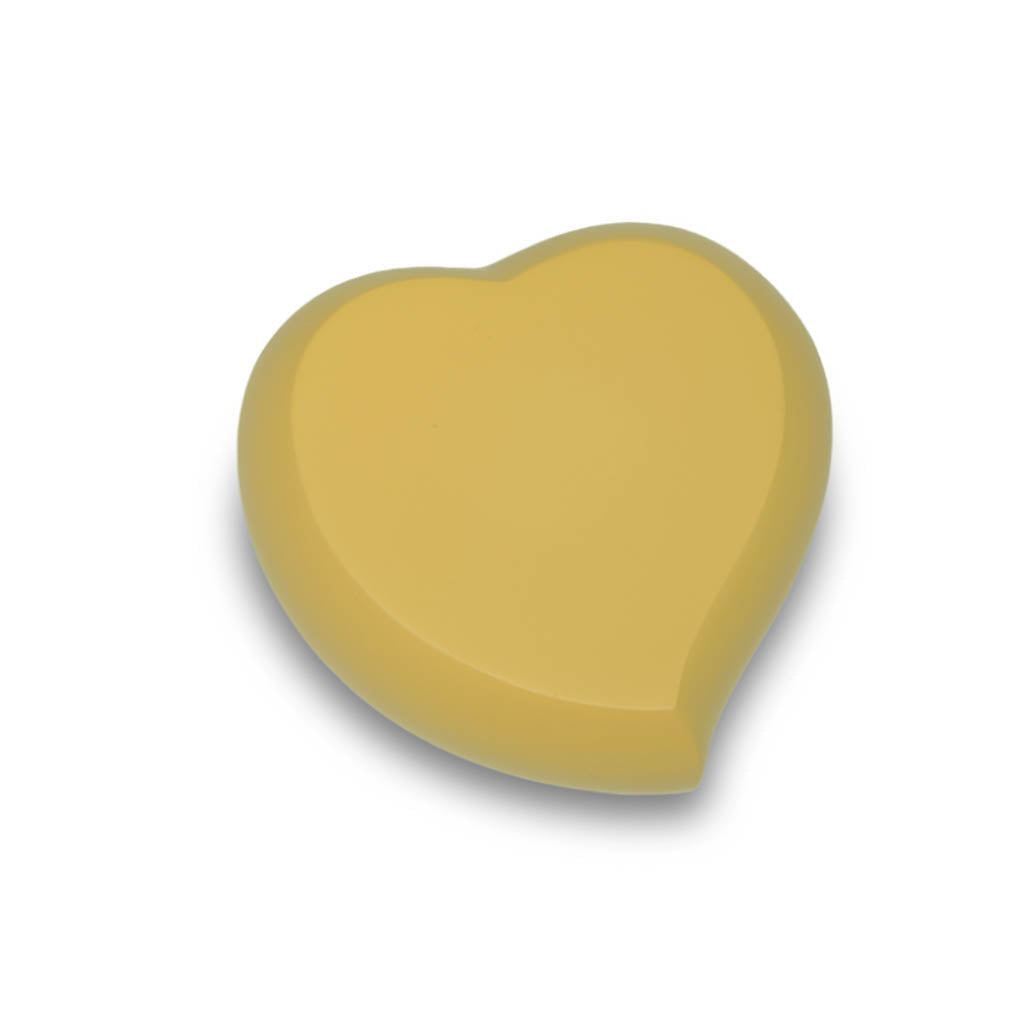Keepsake Heart Brass urn | Golden Sand | Bogati Urn Company