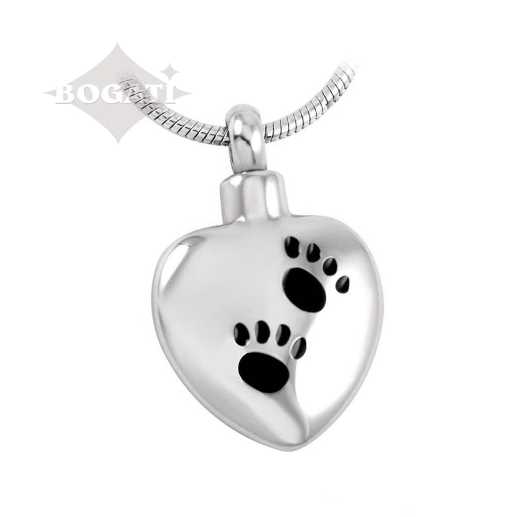 Two Paw Print Pendant