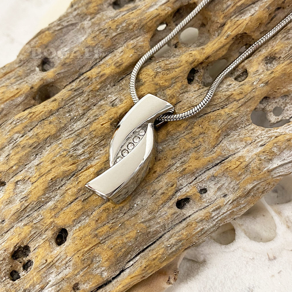 Infinity Ribbon with Crystals | Bogati Urn Company