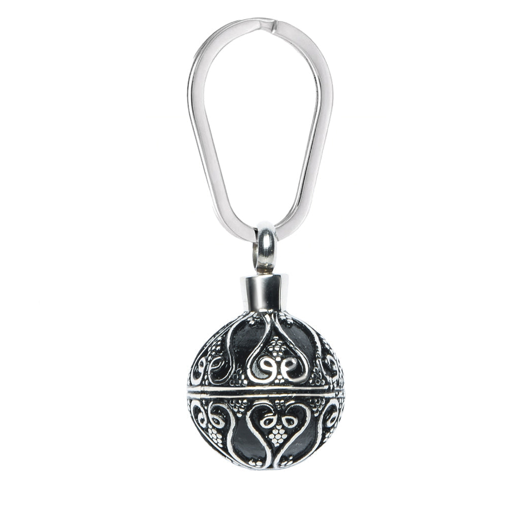 Antique Silver Sphere Keychain | Bogati Urn Company